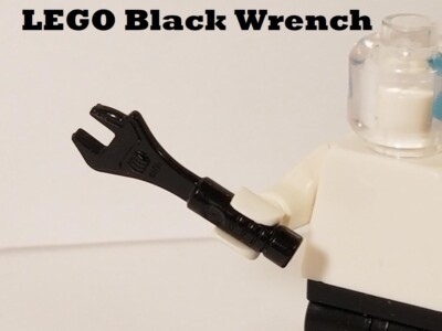 LEGO Crescent WRENCH Black Adjustable Tool Mechanic Special Gear Award ...