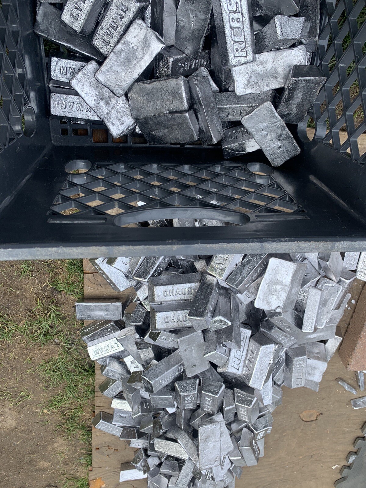 50 Lbs soft fluxed lead sinkers fishing jigs molds race car ballest 1 ...