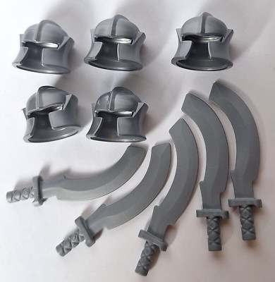 LEGO 21348 Dark Knights orc HELMET silver met. SWORDS castle Ninjago ...