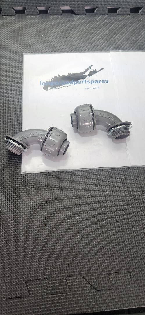 Topaz P493 1" 90 Degree Gray Nylon Liquidtight Connector **2 pcs | eBay