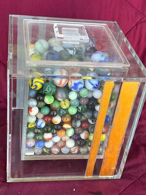 100s OF VINTAGE MARBLES ALL SIZES IN VIEWING BOX | eBay