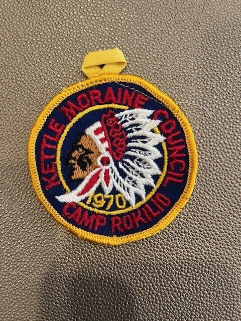 1970 Boy Scout Camp Rokilio Patch Kettle Moraine Council | eBay