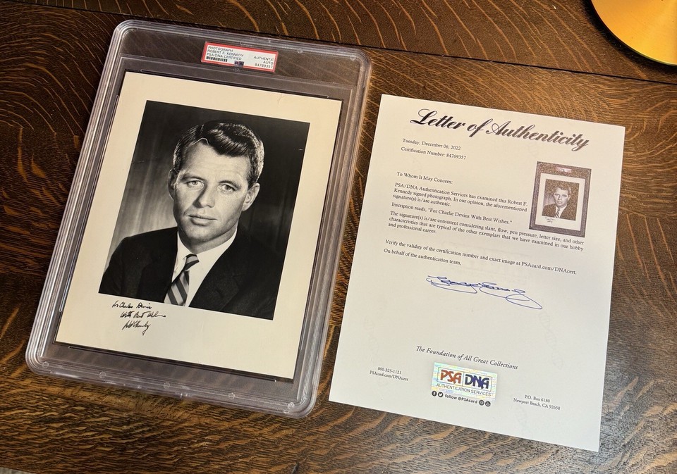 ROBERT F. KENNEDY Signed Photo PSA/DNA - RFK - Attorney General- Auto ...
