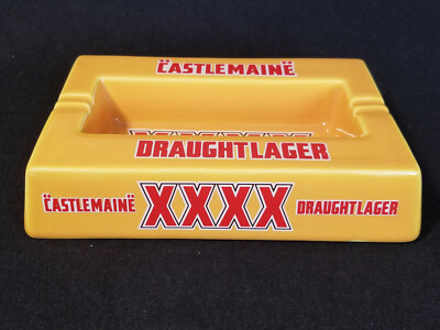 Castlemaine XXXX Australia Draft Lager Ceramic Ashtray: Red & White ...