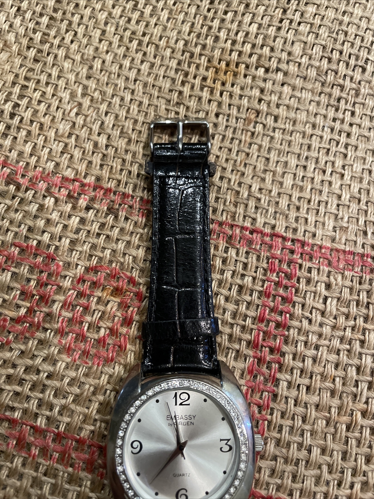 Embassy by Gruen women's dress watch. Jewel bevel. GEM3177L, 361, PC21 ...