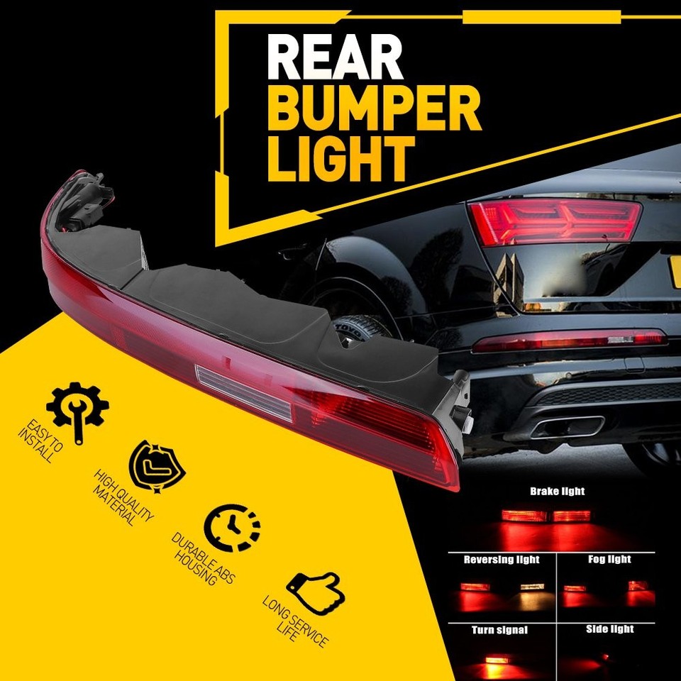 For Q7 Audi 2017 2016 2019 2020 2018 LH Bumper Rear Stop Lamp Light ...