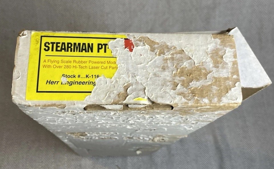 Herr Engineering Stearman PT-17 Balsa Wood RC Plane Kit | eBay