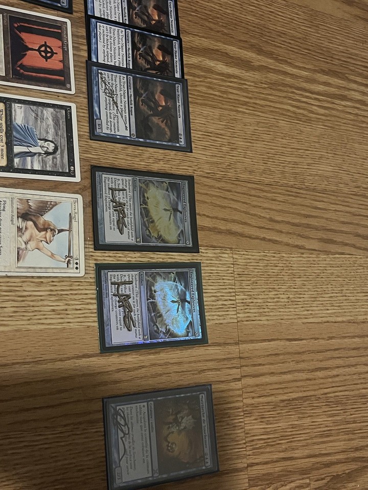 GIANT magic The Gathering Collection/lot Signed Cards, Revised ...