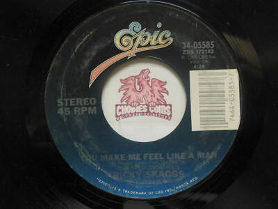 RICKY SKAGGS - You Make Me Feel Like A Man / Rendezvous, 45 RPM VG (RD ...