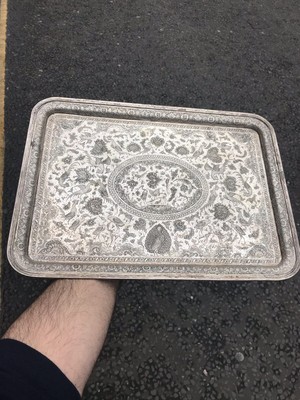 Middle East - Islamic Solid Silver Tray
