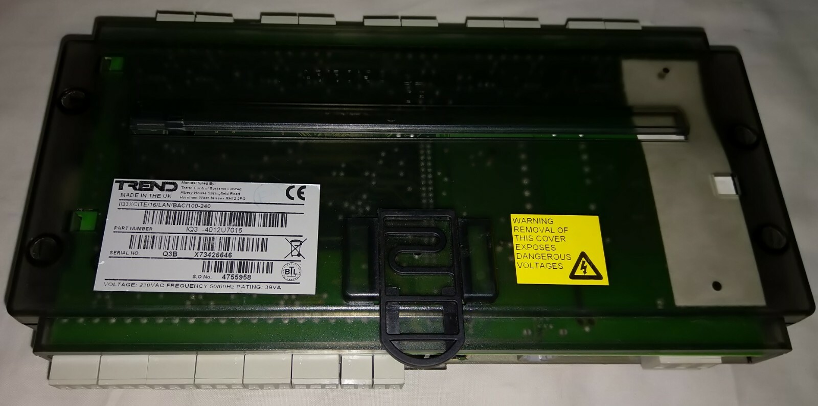 TREND IQ3XCITE/16/LAN/BAC/100-240 IQ3 Web Enabled Controller P/n: IQ3 ...