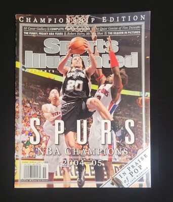 San Antonio Spurs sports illustrated 2204-2005 championship edition | eBay