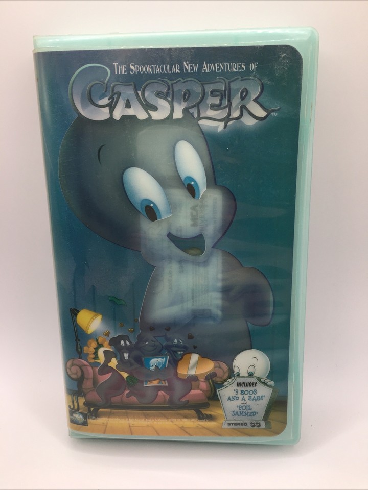 Spooktacular New Adventures Of Casper The Friendly Ghost - VHS 1996 Glow Case 96898293334 | eBay