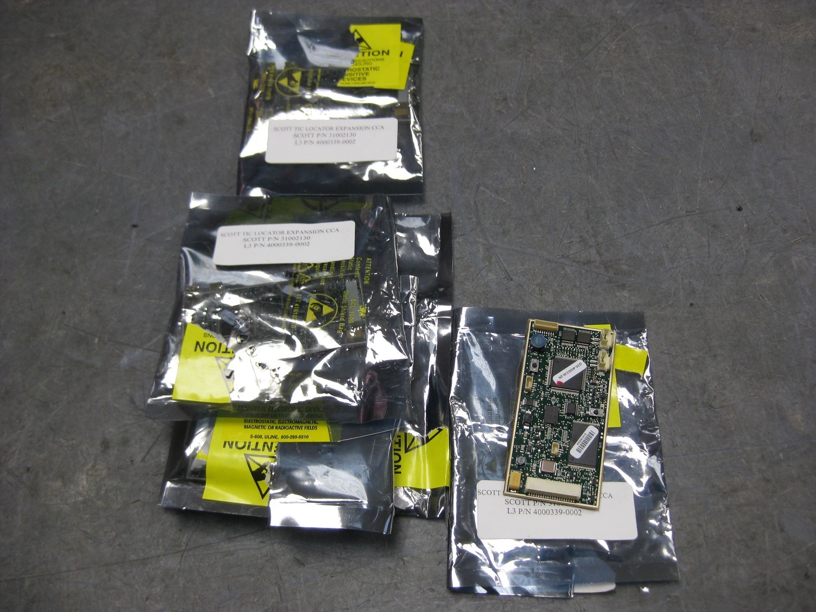 Lot of 4 Scott TIC Locator Expansion CCA board 31002130 L3 4000339-0002 ...