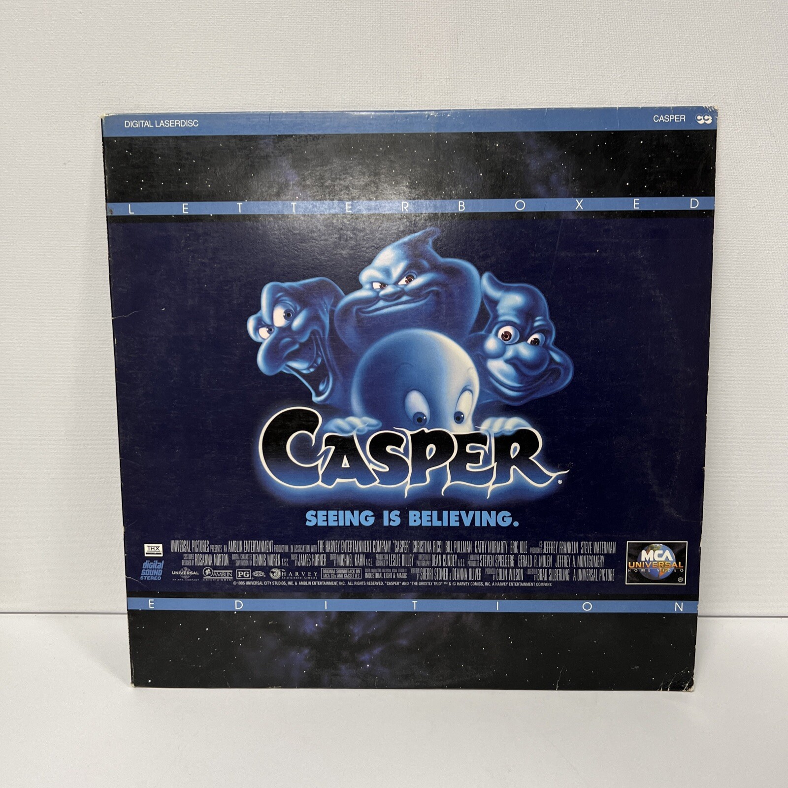 LASERDISC VIDEO MOVIE CASPER THE FRIENDLY GHOST SEEING IS BELIEVING ...