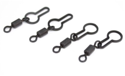 20 PVA bag stick clips + UK size 8 swivel Carp Barbel Fishing Terminal ...