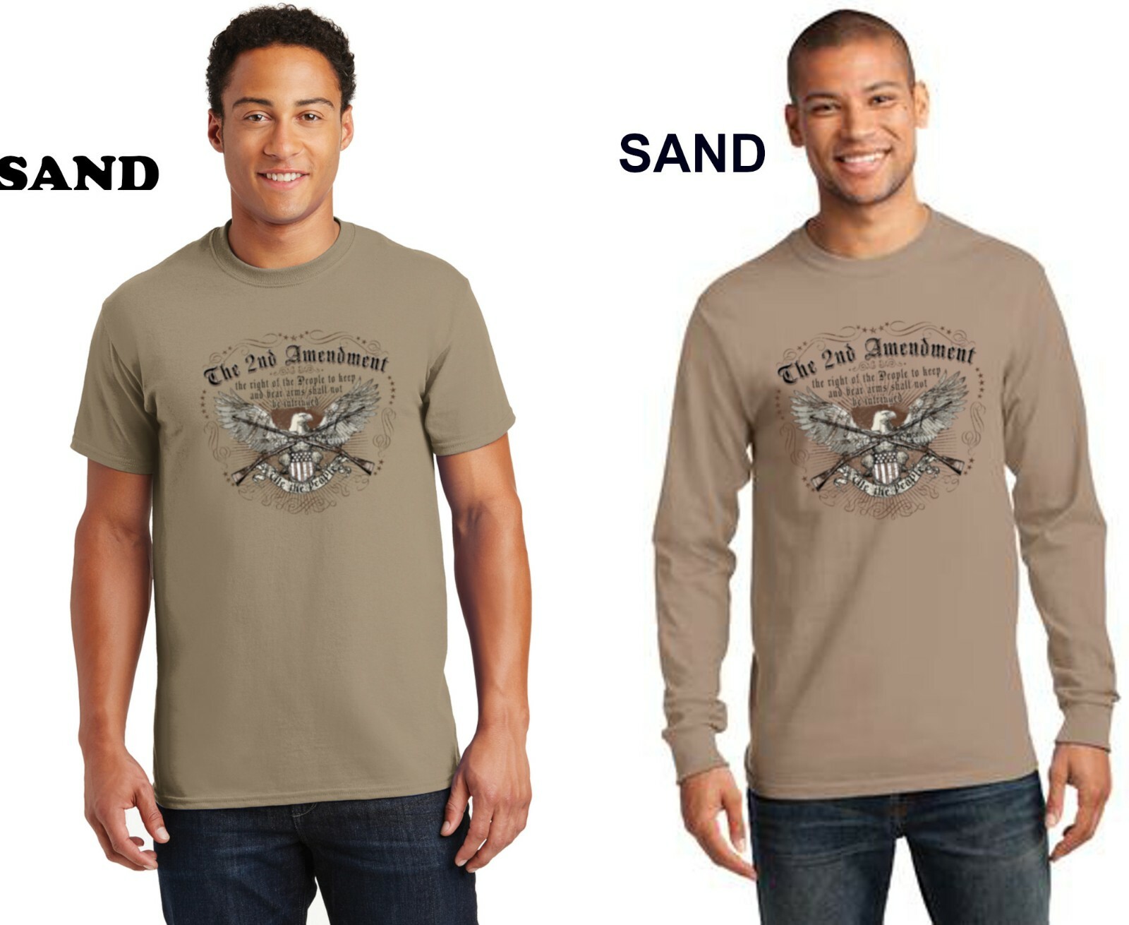 2nd Amendment Crossed Muskets AR15 Gun Rights NRA Freedom Men's T Shirt ...