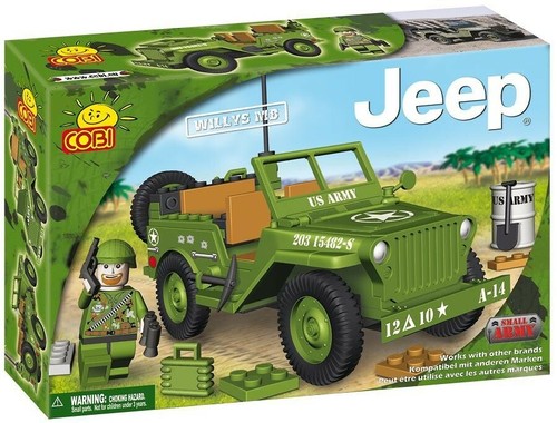 COBI MILITARY - Jeep - Green Willys Building Set 24110 NEW Retired Un ...