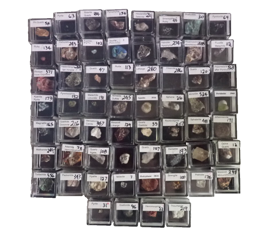 Micromount Mineral Specimens - Lot #A2 - Collection with Locations | eBay