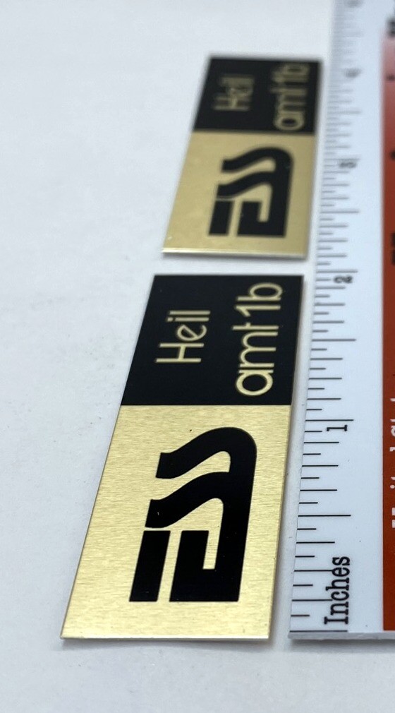 ESS Heil AMT-1b Speaker Badge Pair Logo Emblem Custom Made Aluminum | eBay