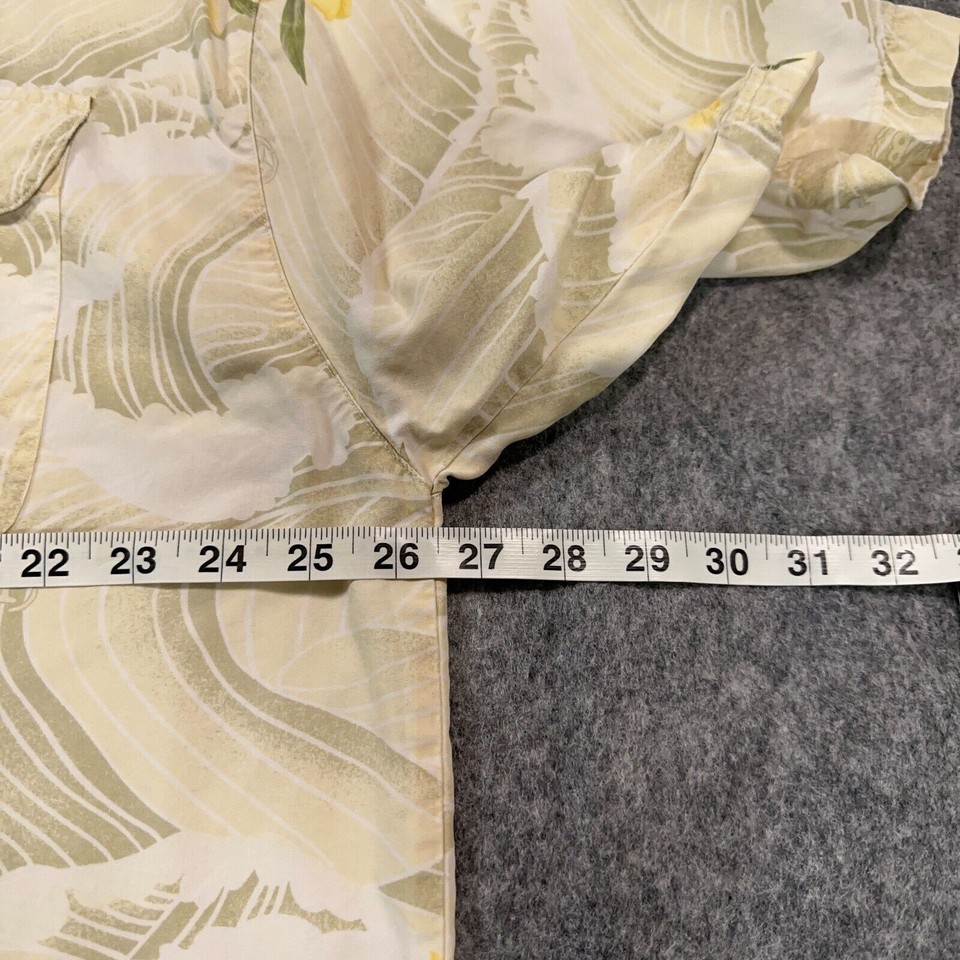 VTG Tommy Bahama Hawaiian Shirt Mens XL Button Up Floral Aloha Camp ...