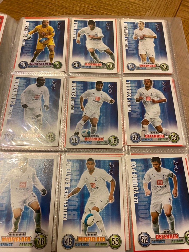 306 Topps Match Attax Football Cards Red Back 2007-2008 IN BINDER VGC ...