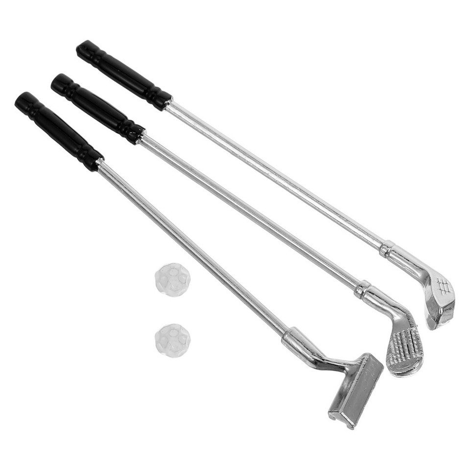 Mini Golf Clubs Toddler Child Realistic Miniature for Decoration Toy ...