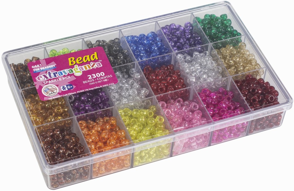 The Beadery Bead Extravaganza Bead Box Kit 19.75oz-All Sparkle B6481 | eBay