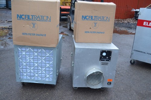 2 UNITS Abatement Technologies H2000HP ECONO 9143 AIR MACHINES & 5 NEW ...