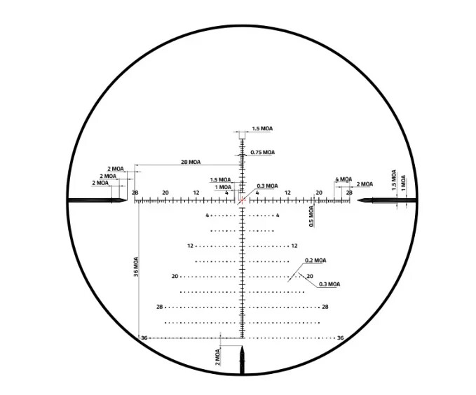 5-25 x 56 FFP Rifle Scope First Focal Plane Riflescope Hunting Shooting ...