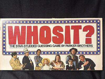 Vintage Whosit? Parker Brothers 1976 Board Game - Family Kids Complete ...