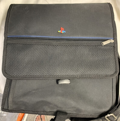 Vintage Sony Playstation PS1 PS2 Official Black Messenger Bag System ...