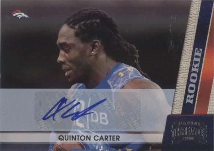 2011 Panini Threads - Rookie Quinton Carter #227 Silver Signatures /299 ...
