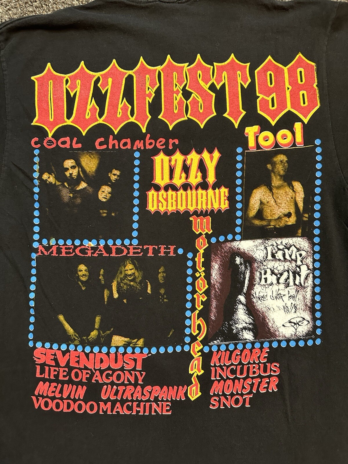 RARE Vintage 1998 Ozzy Osbourne Ozzfest Rock Concert … - Gem