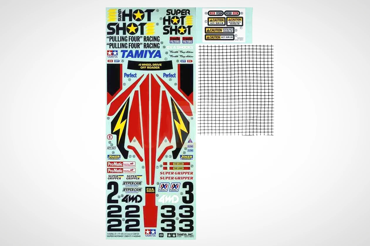 Tamiya Super Hotshot Decal Set w/ Net... | eBay