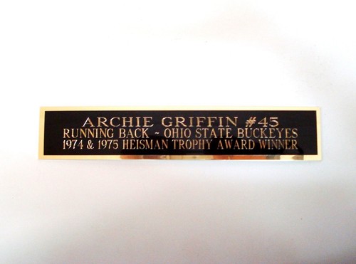 Archie Griffin Ohio State Buckeyes Nameplate For A Football Photo ...