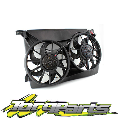 TWIN THERMO FANS SUIT AU FALCON FORD FAIRMONT RADIATOR ASSEMBLY 6CYL V8 ...