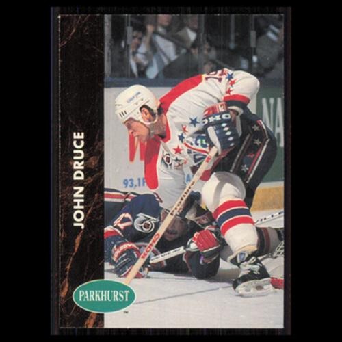 John Druce #415 1991 Parkhurst Washington Capitals Hockey Card NHL NM ...
