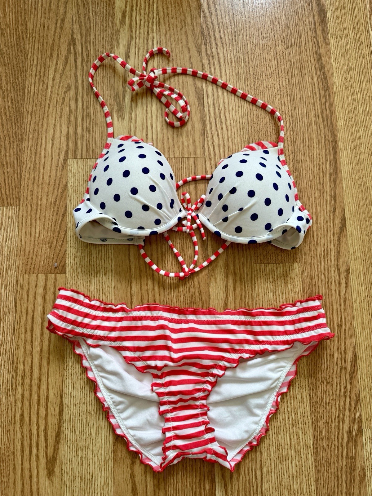 Victoria's Secret Bikini 34 C Polka Dot - Gem