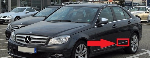Genuine Mercedes-Benz C W204 Rear Left Door Chrome Molding Trim ...