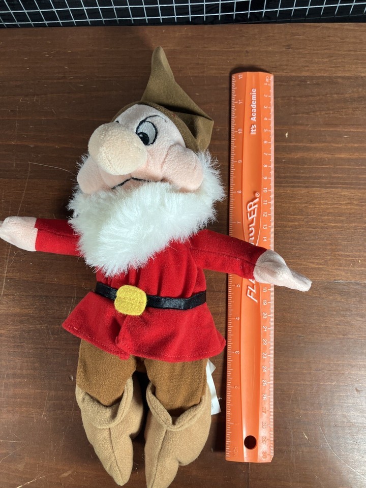 Vintage Disney World Seven Dwarfs Grumpy Plush Floppy Limbs 12+ in Can ...