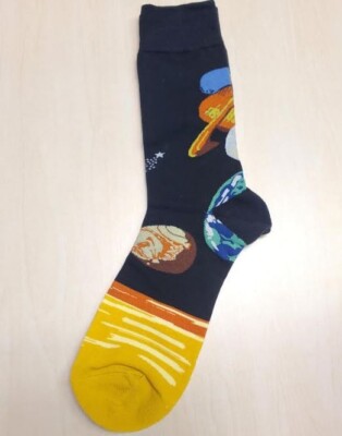 Black Solar System Socks SF840 | eBay