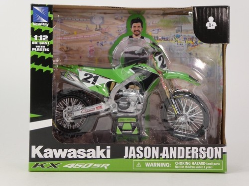 Newray Kawasaki Kx 450sr #21 Jason Anderson 1/12 58413 | eBay