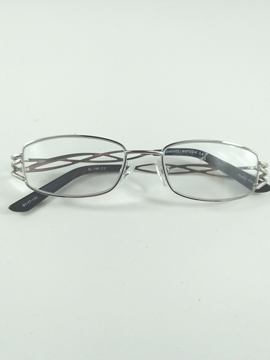 Elements Europa EL146 C3 SILVER 51-17-135 EYEGLASSES Frame Used new ...