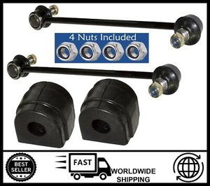 Anti Roll Bar Stabilizer Links (FRONT) + Bushes FOR BMW E46 316 318 320 ...