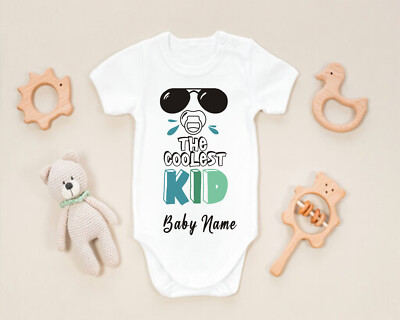 The Coolest kid baby bodysuit | Baby Personalized Gift | Baby Shower ...