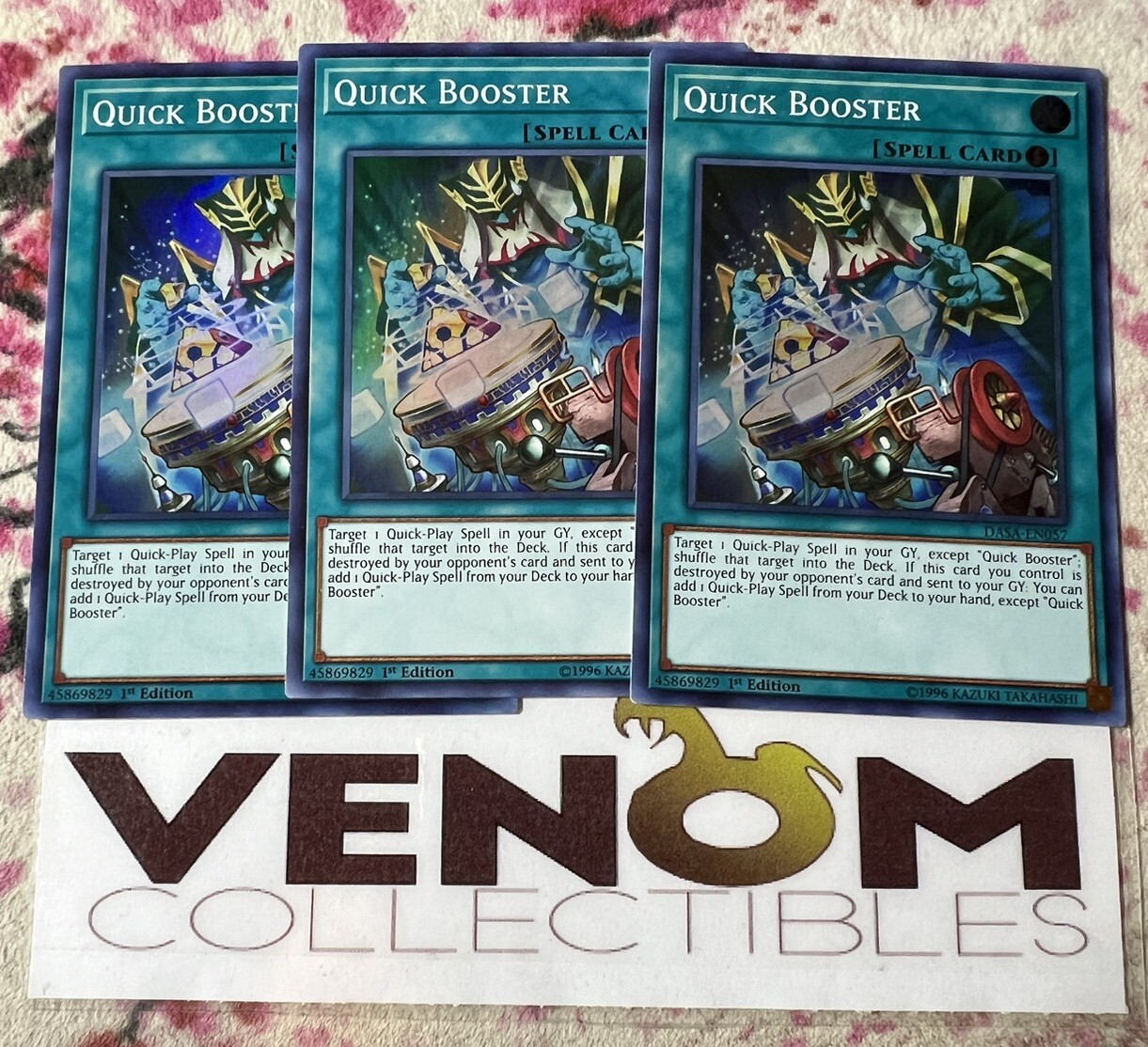 3x (M/NM) - Quick Booster - DASA-EN057 - Super Rare - 1st Edition ...