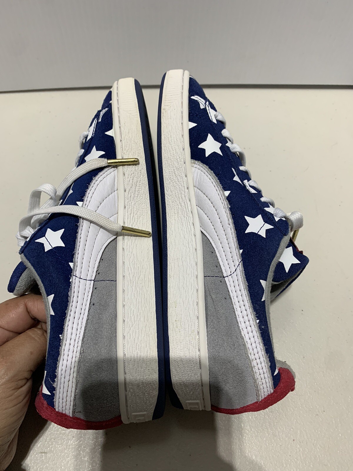 Puma Americana Patriot Classic Suede Red White Blue Stars Sneaker Shoe ...