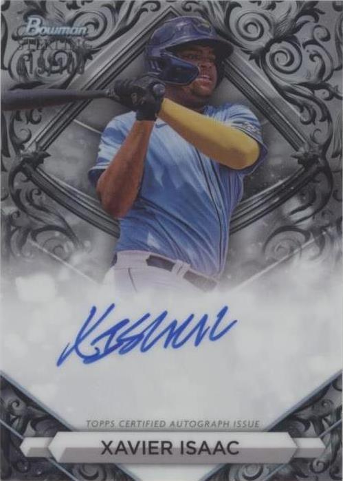 2023 Bowman Sterling - Prospect Autographs Xavier Isaac #PA-XI Sterling ...