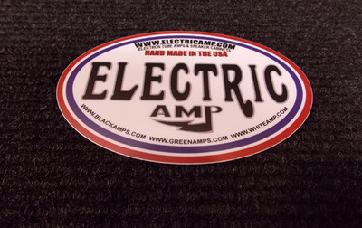 ELECTRIC AMP USA OFFICIAL TRADEMARK LOGO STICKER | eBay